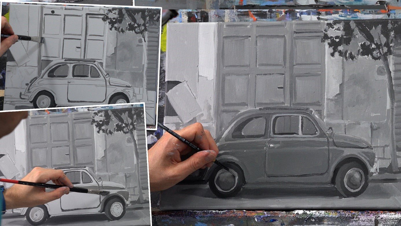 Grisaille (underpainting in greyscale) – Royal Talens