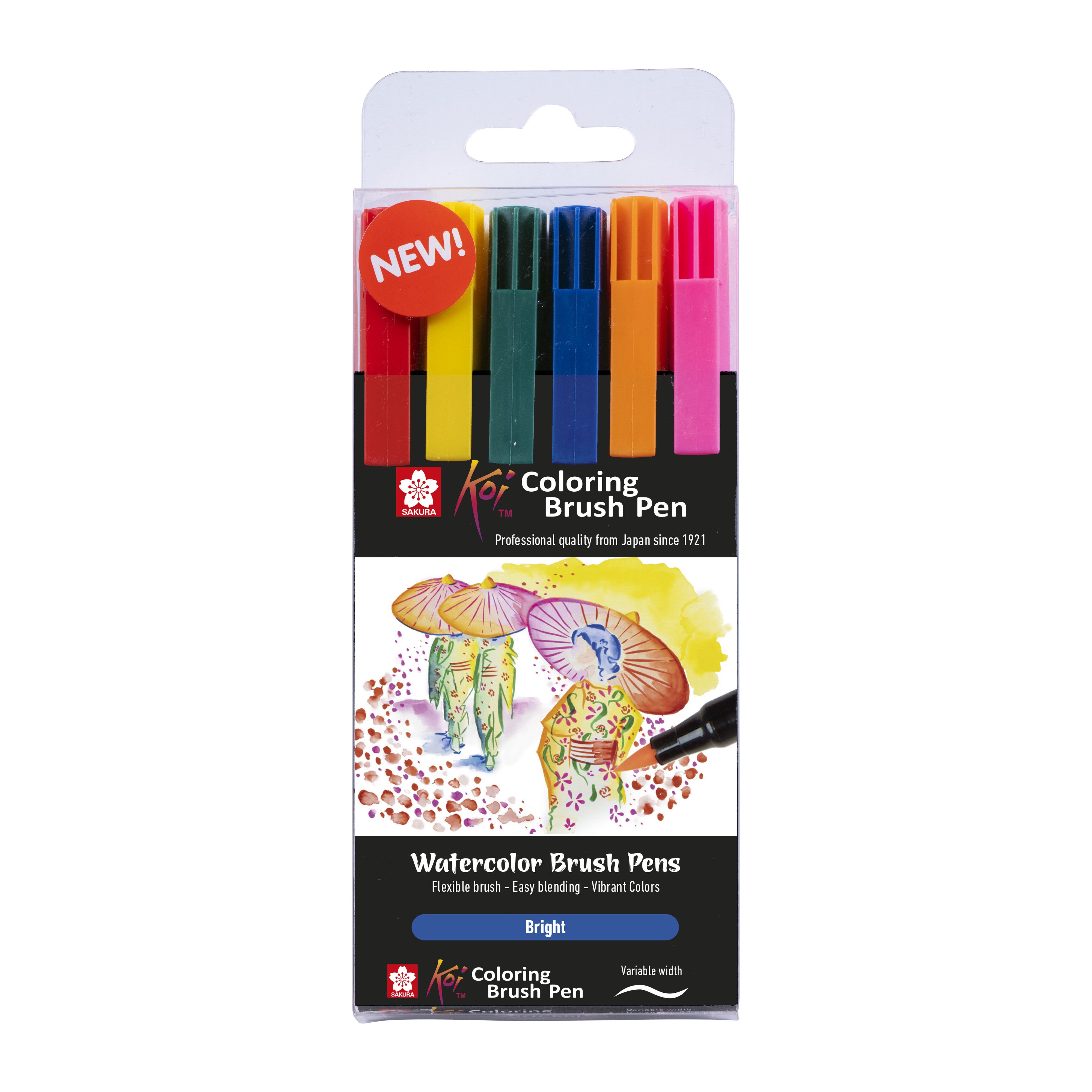 Sakura Koi Coloring Brush Pen set Bright | 6 colours – Royal Talens
