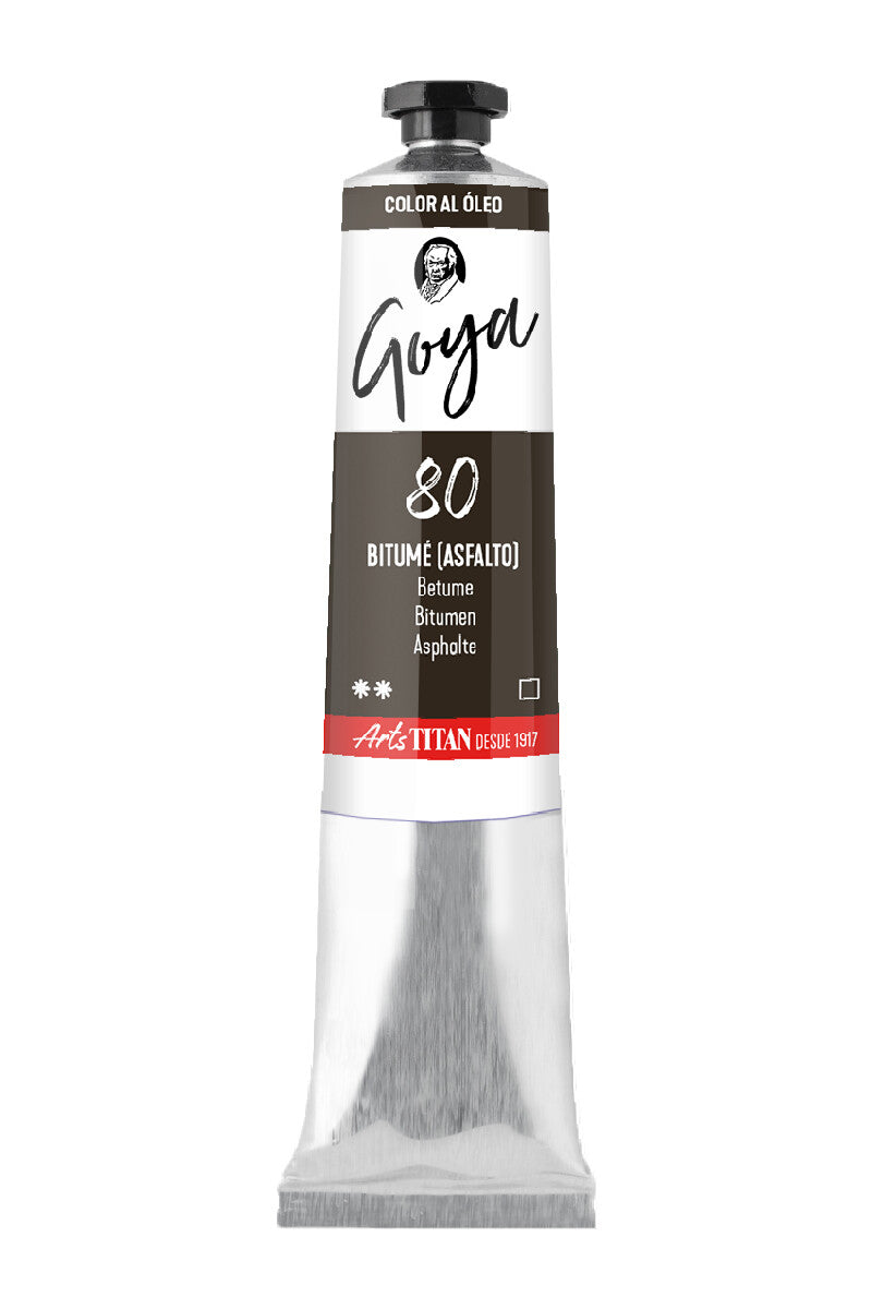 Goya Oil colour tube 20 ml Bitumen nº 80 | Royal Talens