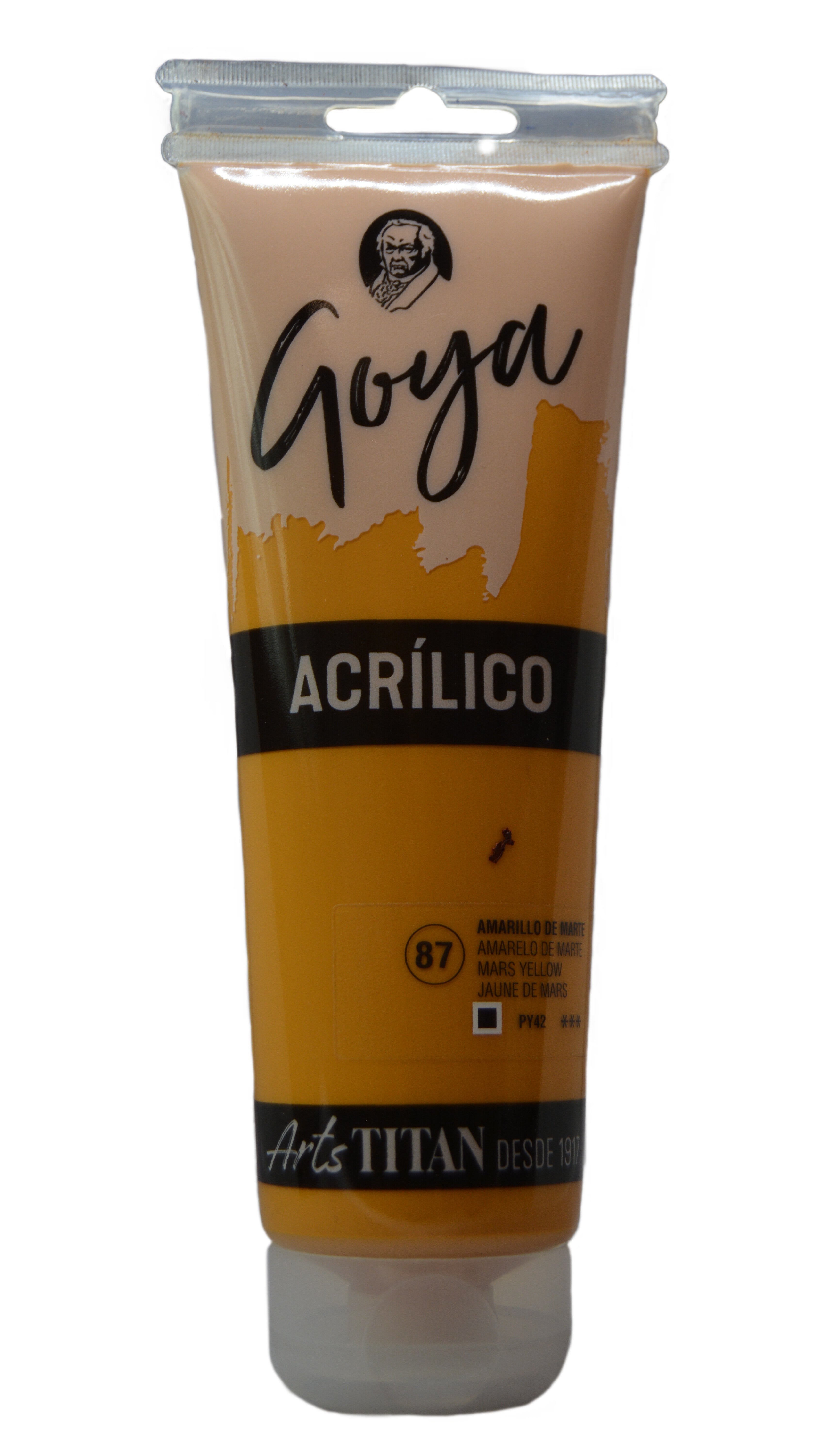 GOYA Acrylic Colour tube 230 ml Mars yellow N° 87 – Royal Talens