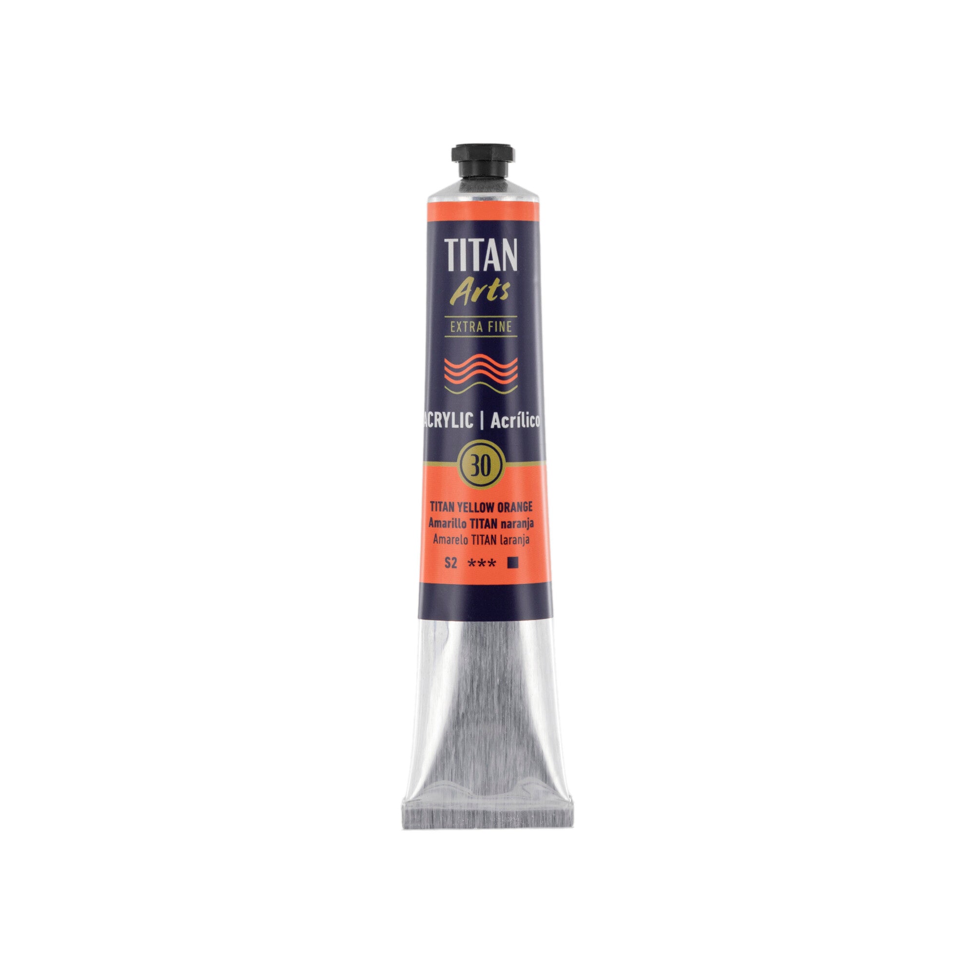TITAN Arts Acrylic Extra Fine 60 ml TITAN yellow orange – Royal Talens