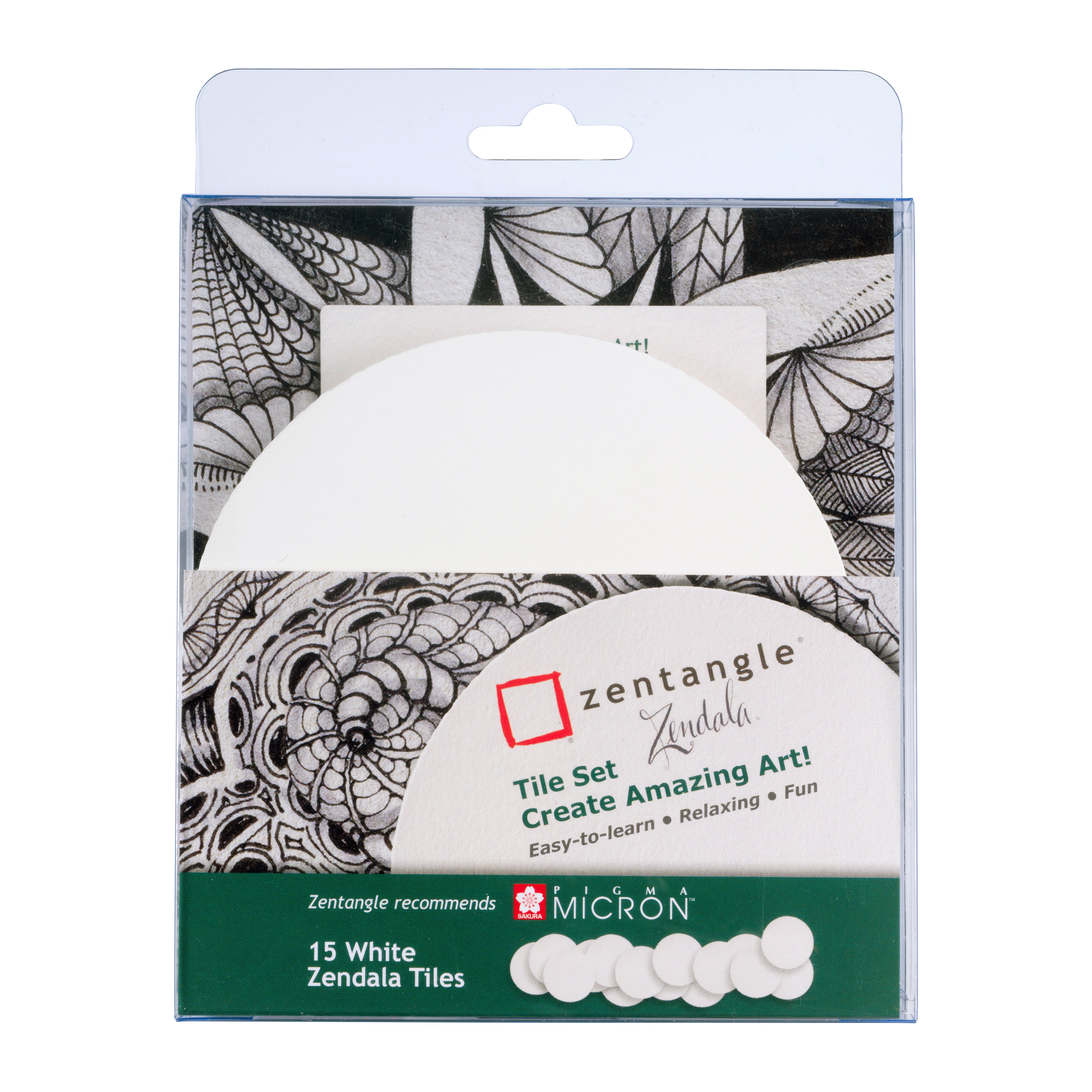 Sakura Zentangle Zendala tile set – Royal Talens