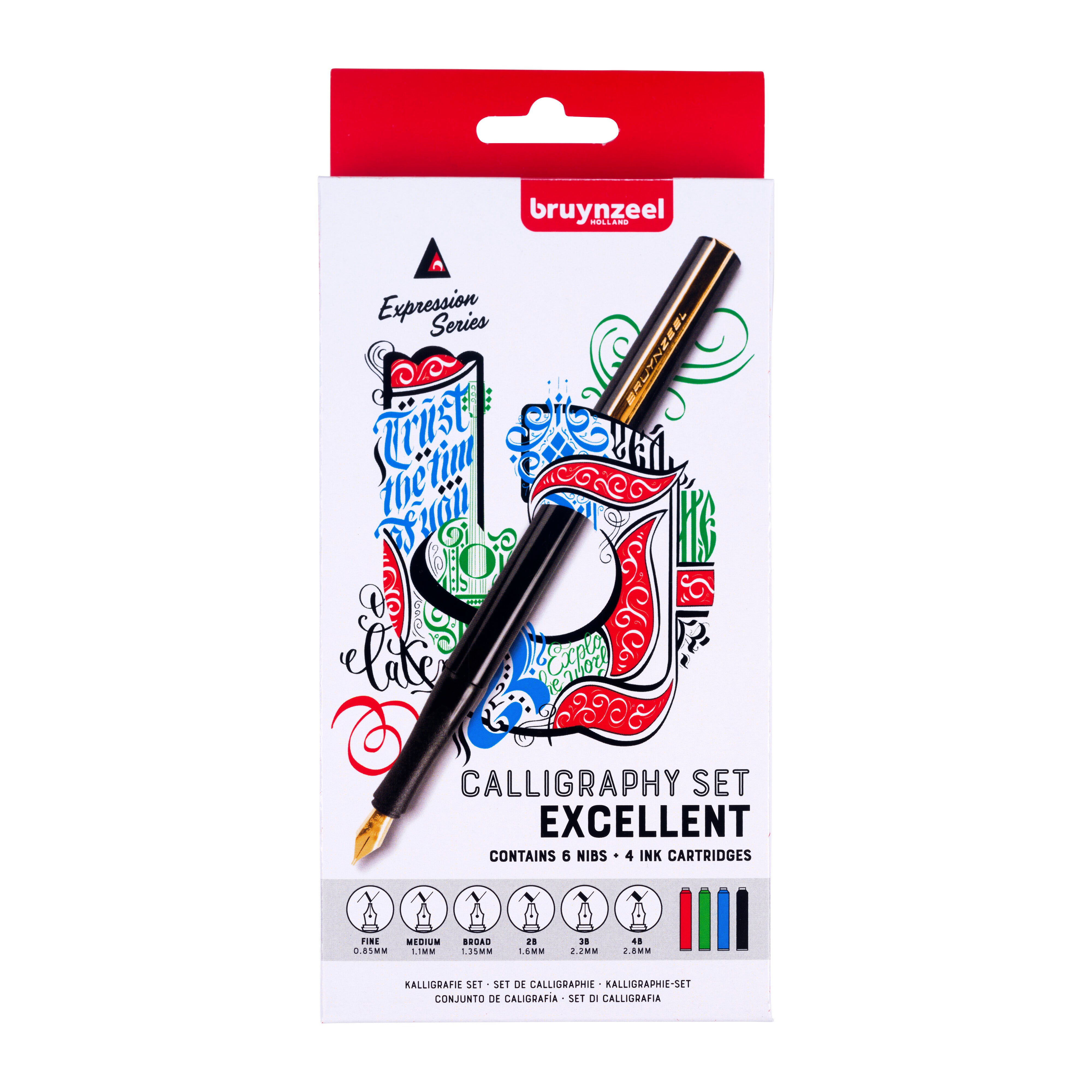 Bruynzeel Calligraphy set |14 pieces – Royal Talens