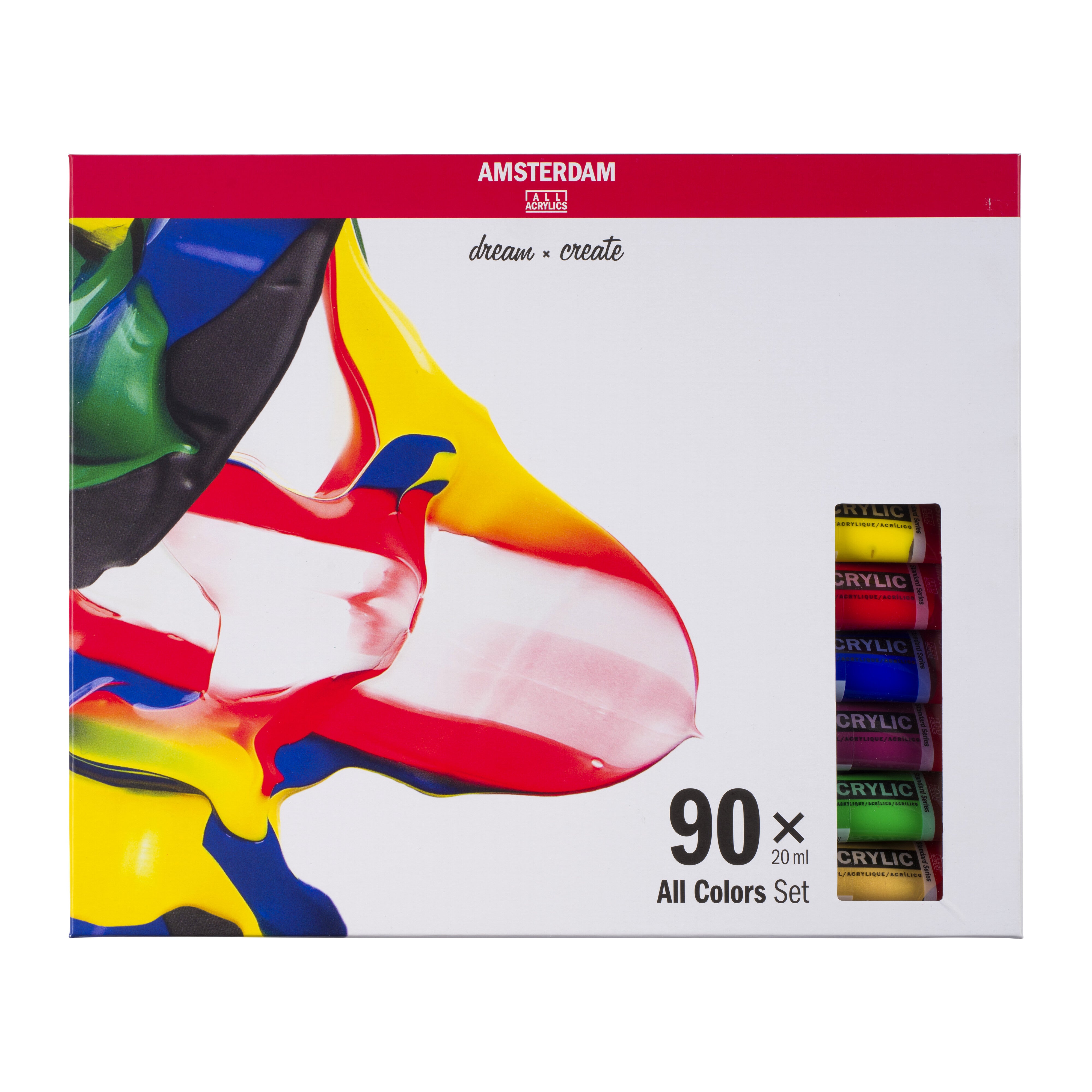 Amsterdam Standard Series acrylic paint all colors set | 90 x 20 ml ...