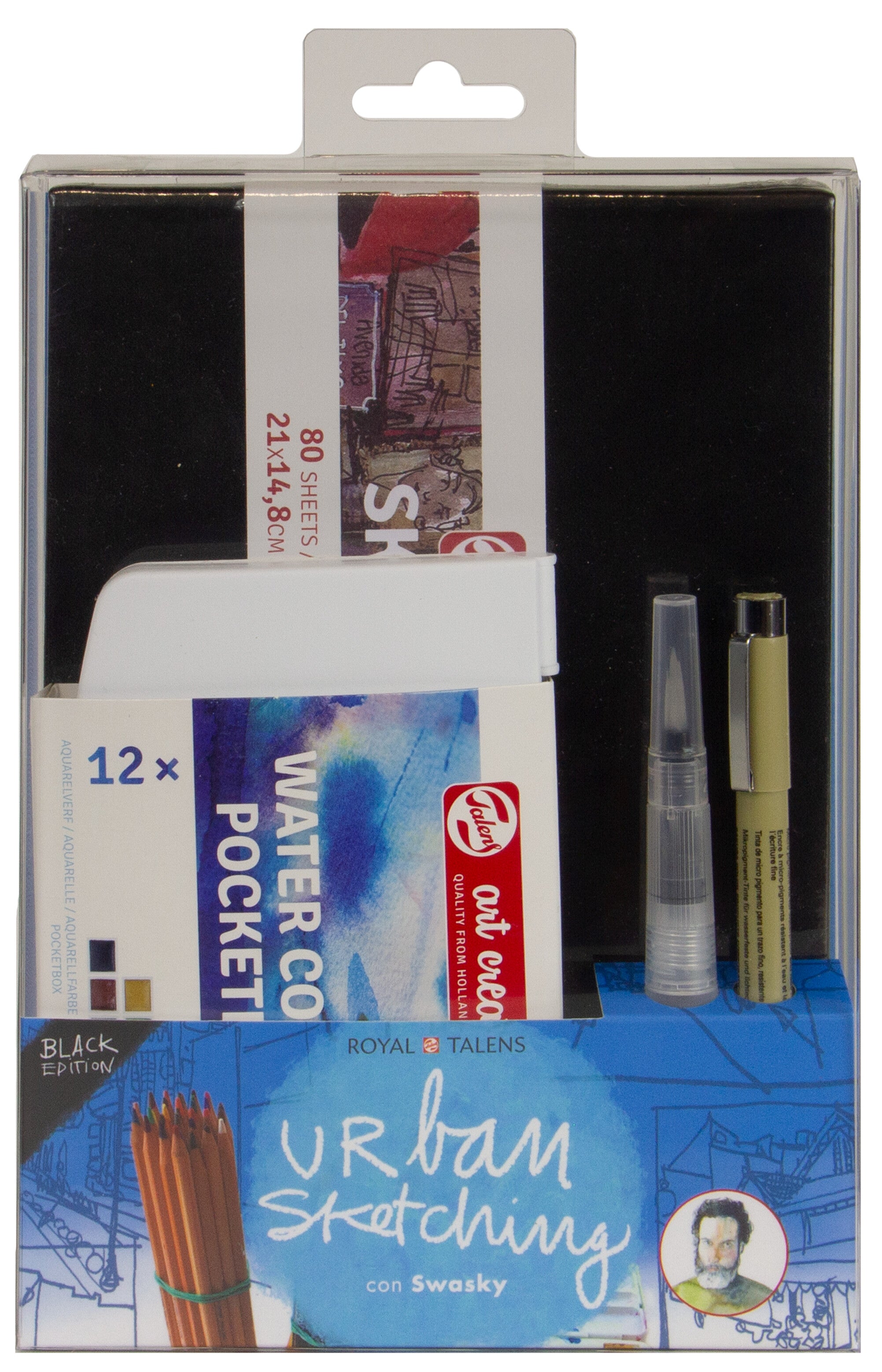 Sakura Set Urban Sketching Negro | Royal Talens