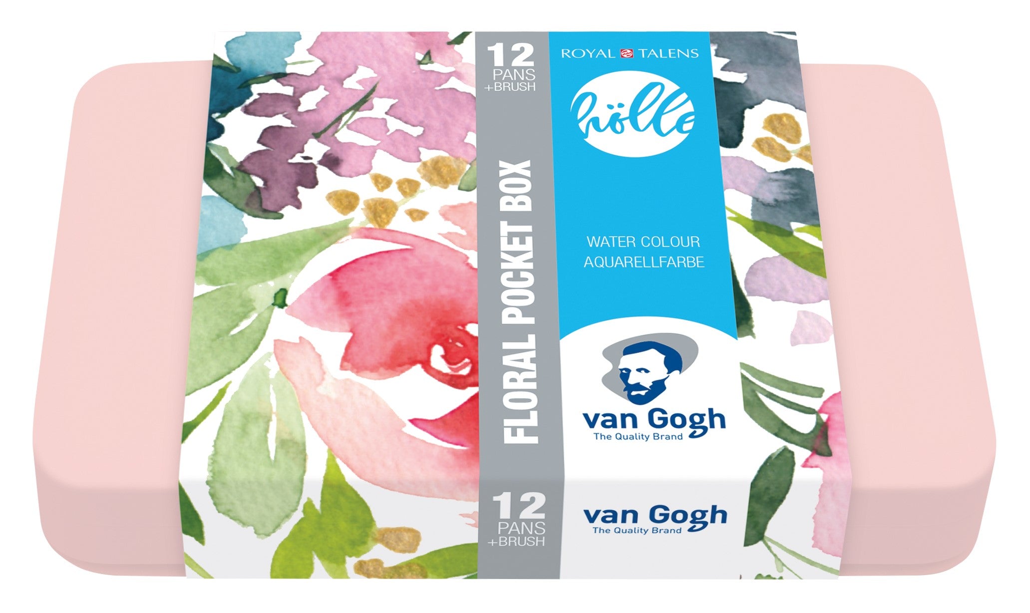 Van Gogh Watercolour pocket box Frau Hölle | 12 half pans – Royal Talens