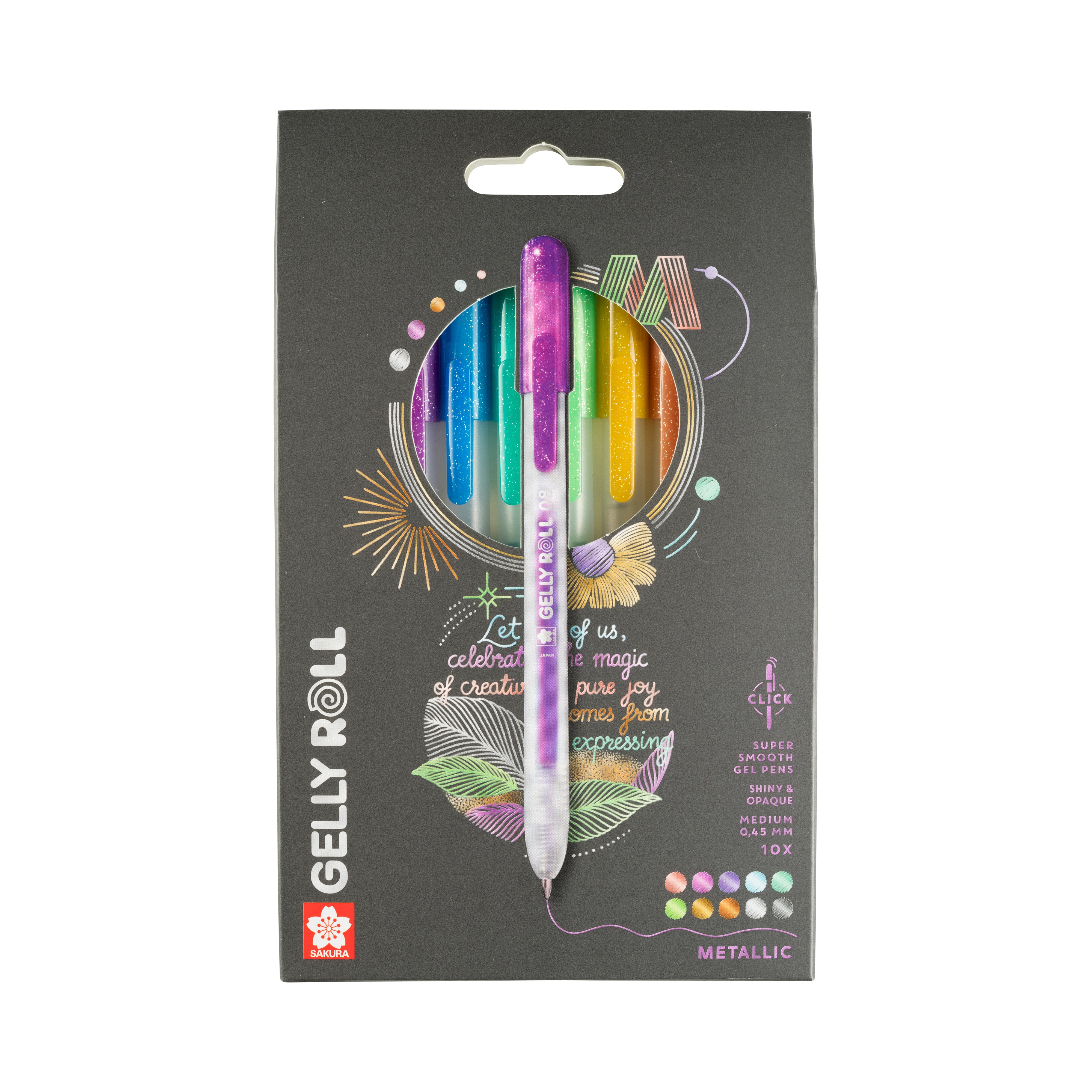 Gelly Roll Metallic Retractable Gel Pens, 10-Pack – Royal Talens