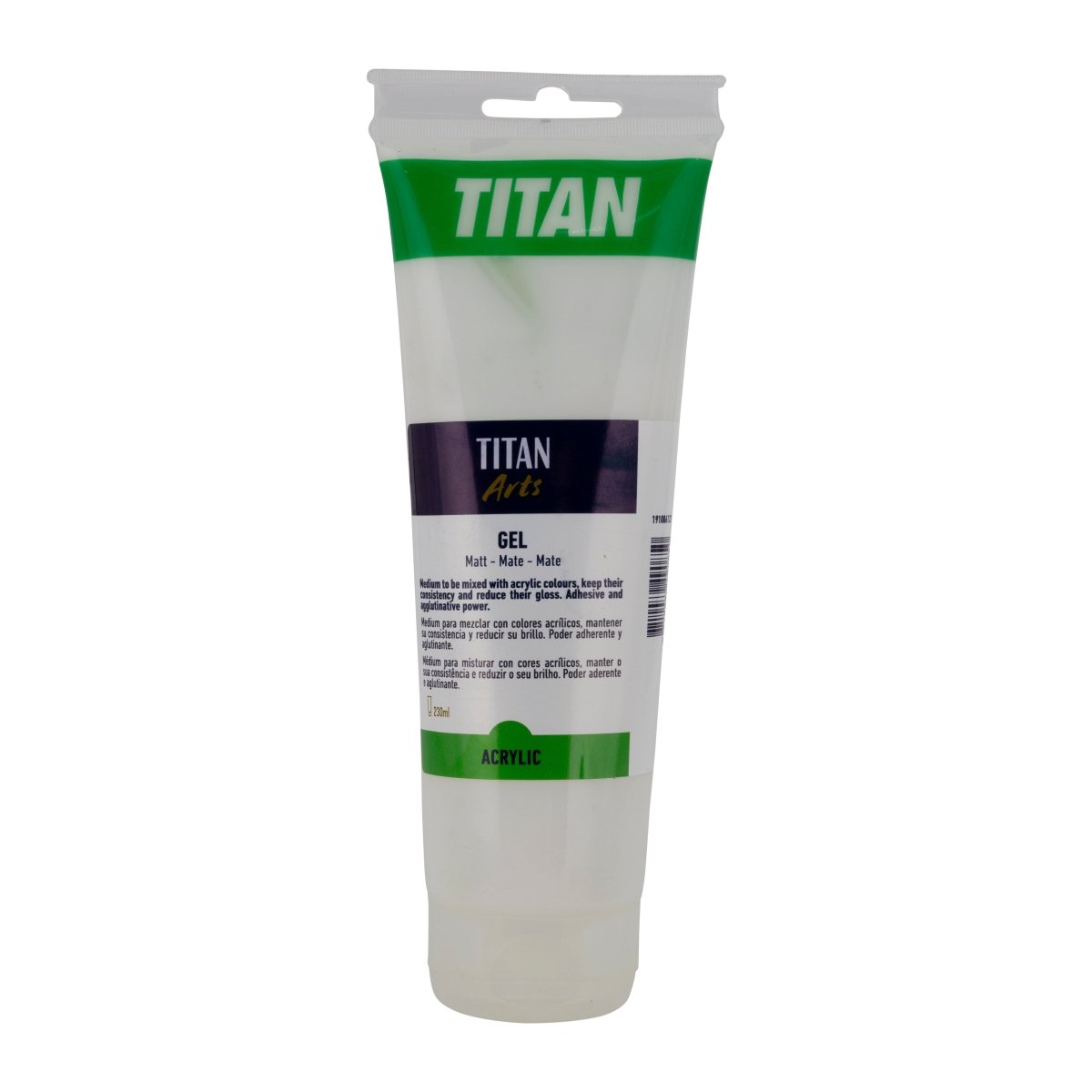 TITAN Arts Mat Acrylic Gel Tube 230ml | Royal Talens