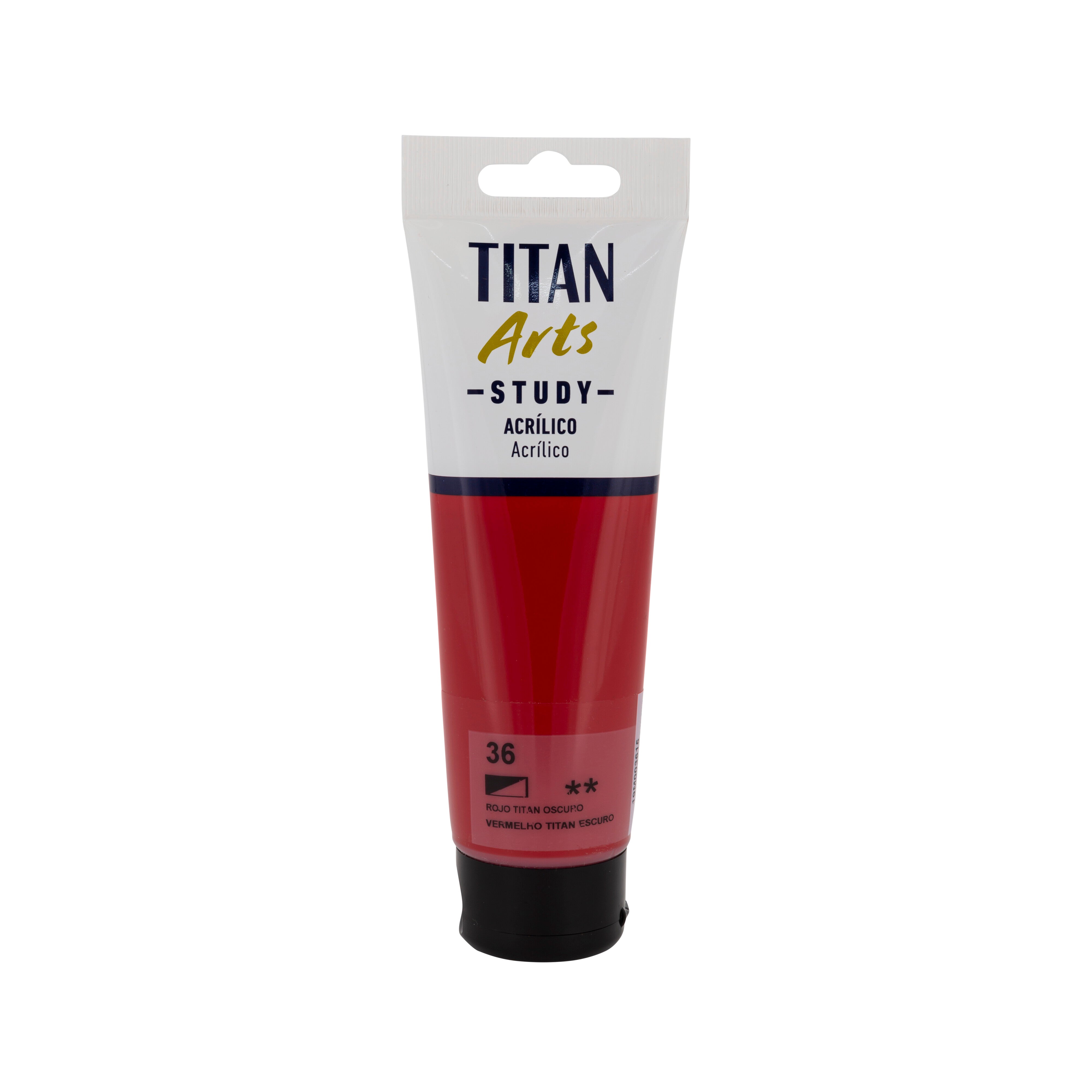 TITAN Arts Study Acrylic Titan Red Deep Tube 120ml nº36 – Royal Talens