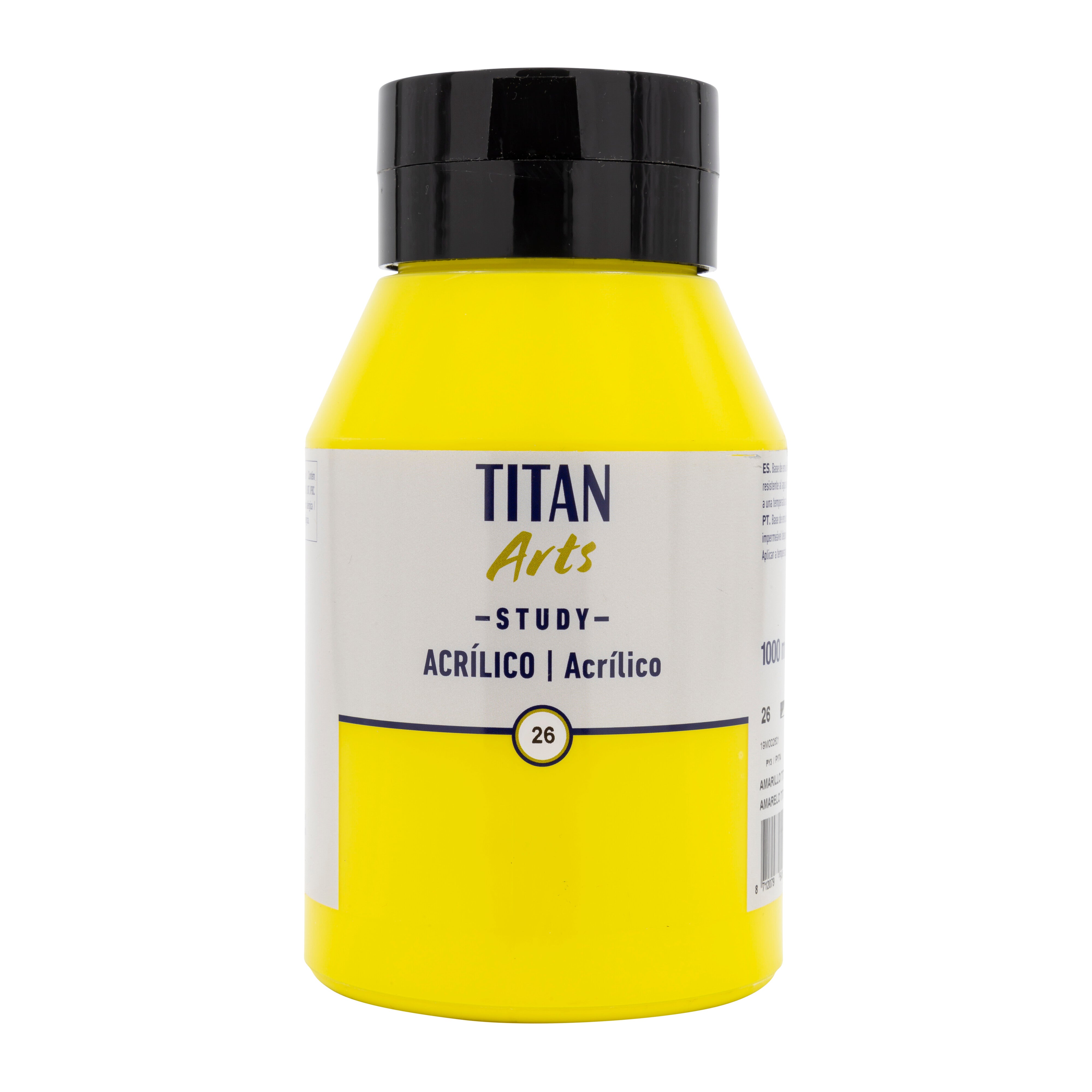 TITAN Arts Acrílico Study Amarillo Titan Limón Bote 1000ml nº26 – Royal ...