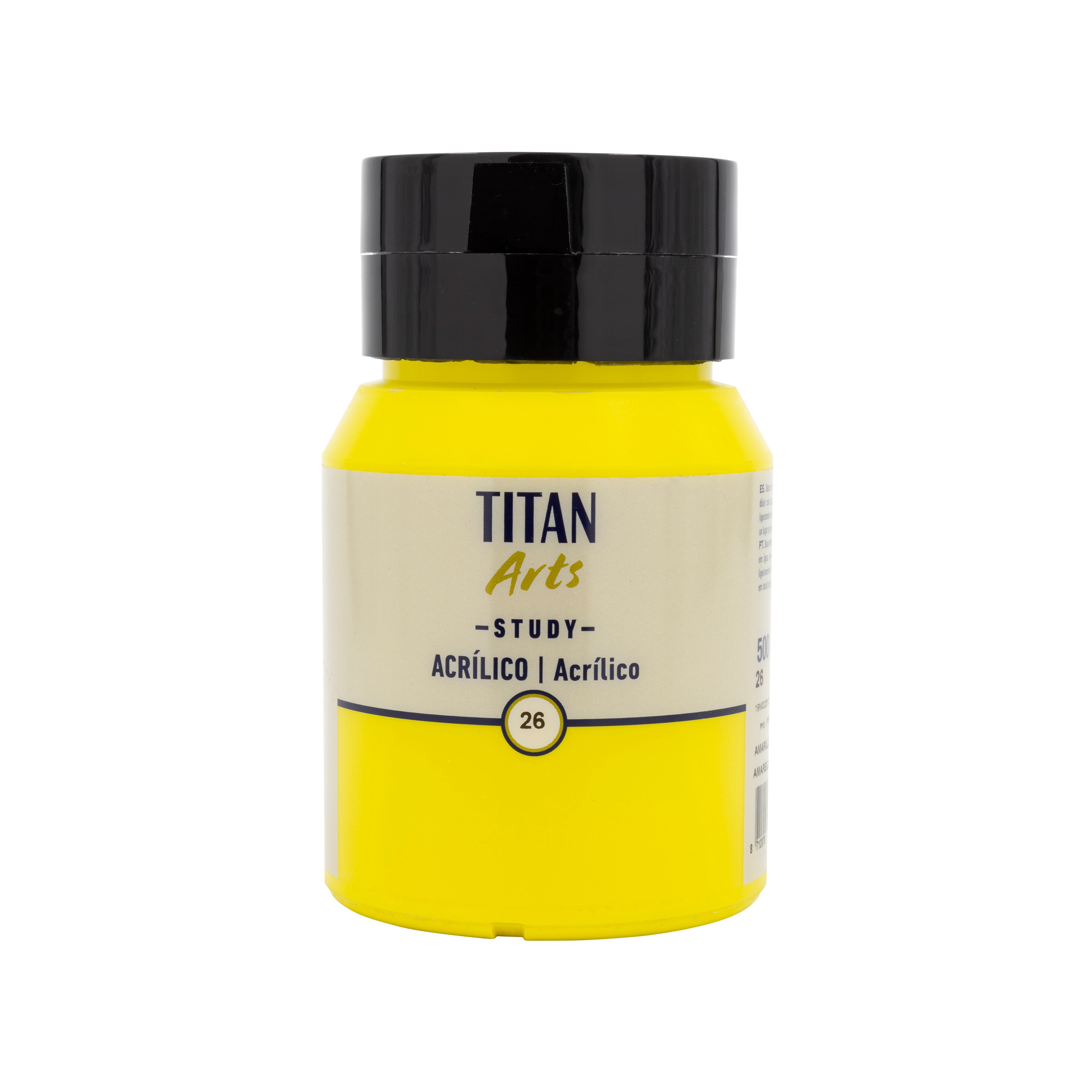 TITAN Arts Study Acrylic Titan Yellow Lemon Jarr 500ml nº26 – Royal Talens