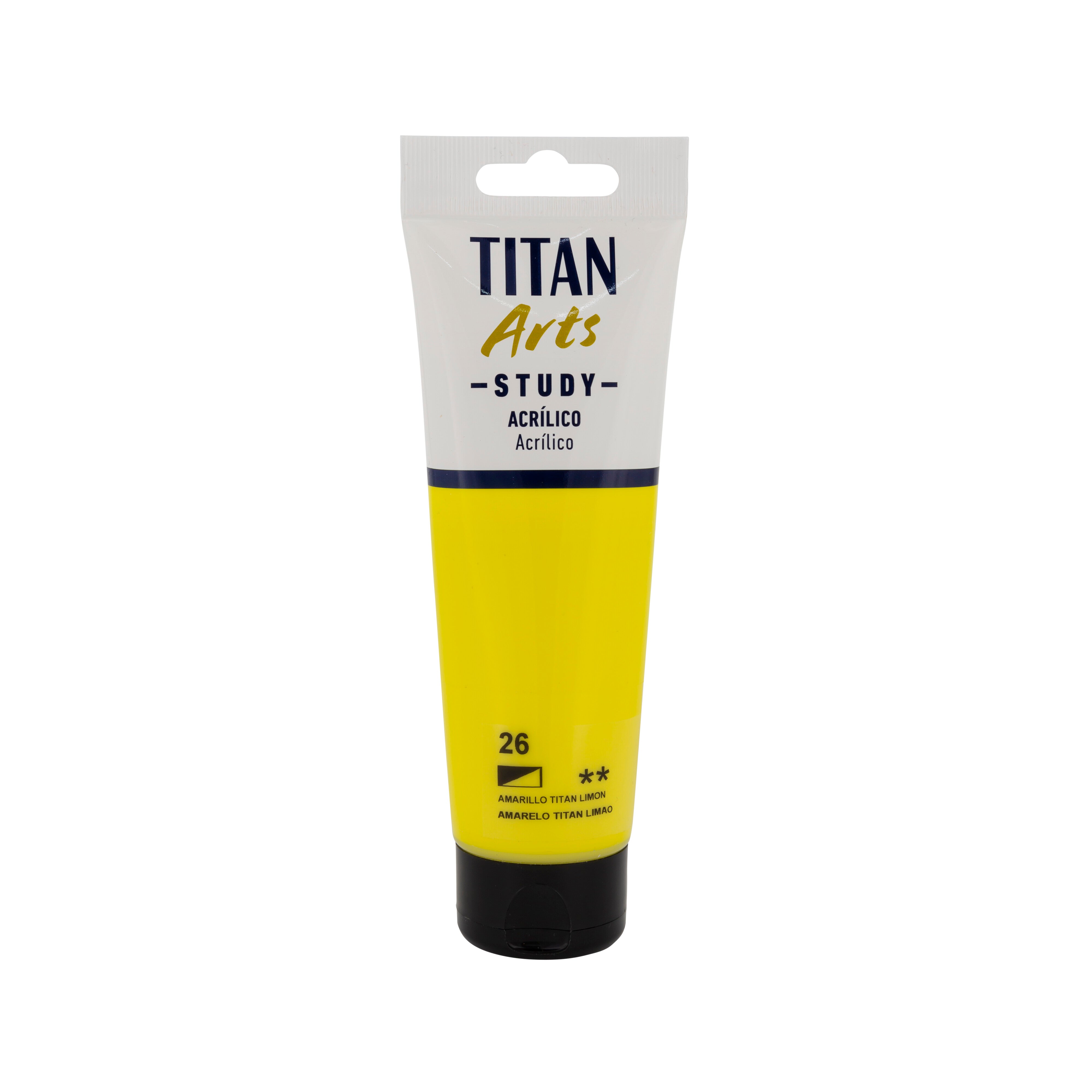 TITAN Arts Study Acrylic Titan Yellow Lemon Tube 120ml nº26 – Royal Talens