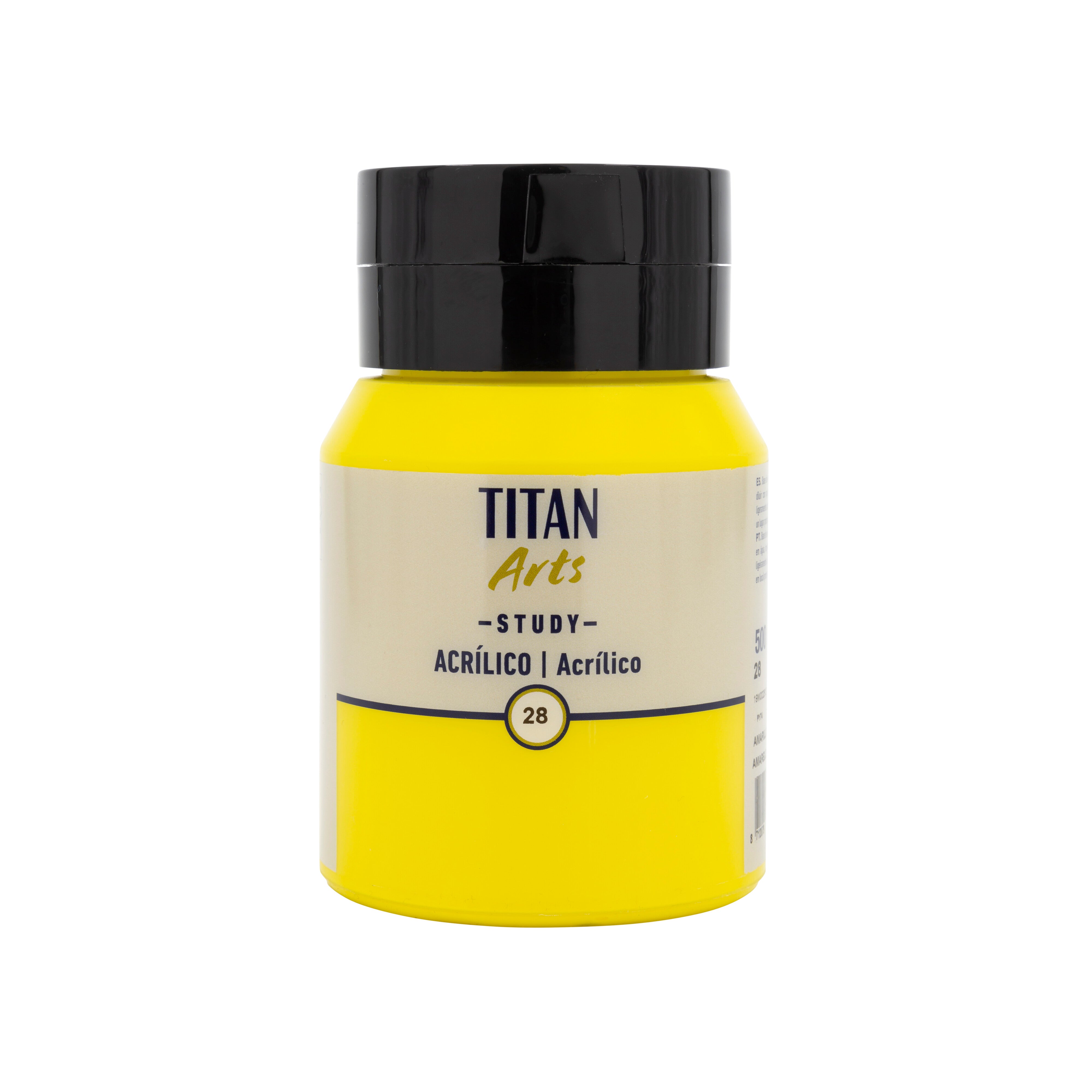 TITAN Arts Study Acrylic Titan Yellow Medium Jarr 500ml nº28