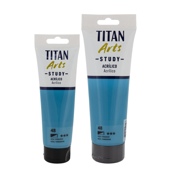 TITAN Arts Study Acrylic Turquoise Blue Tube 120ml nº48 – Royal Talens