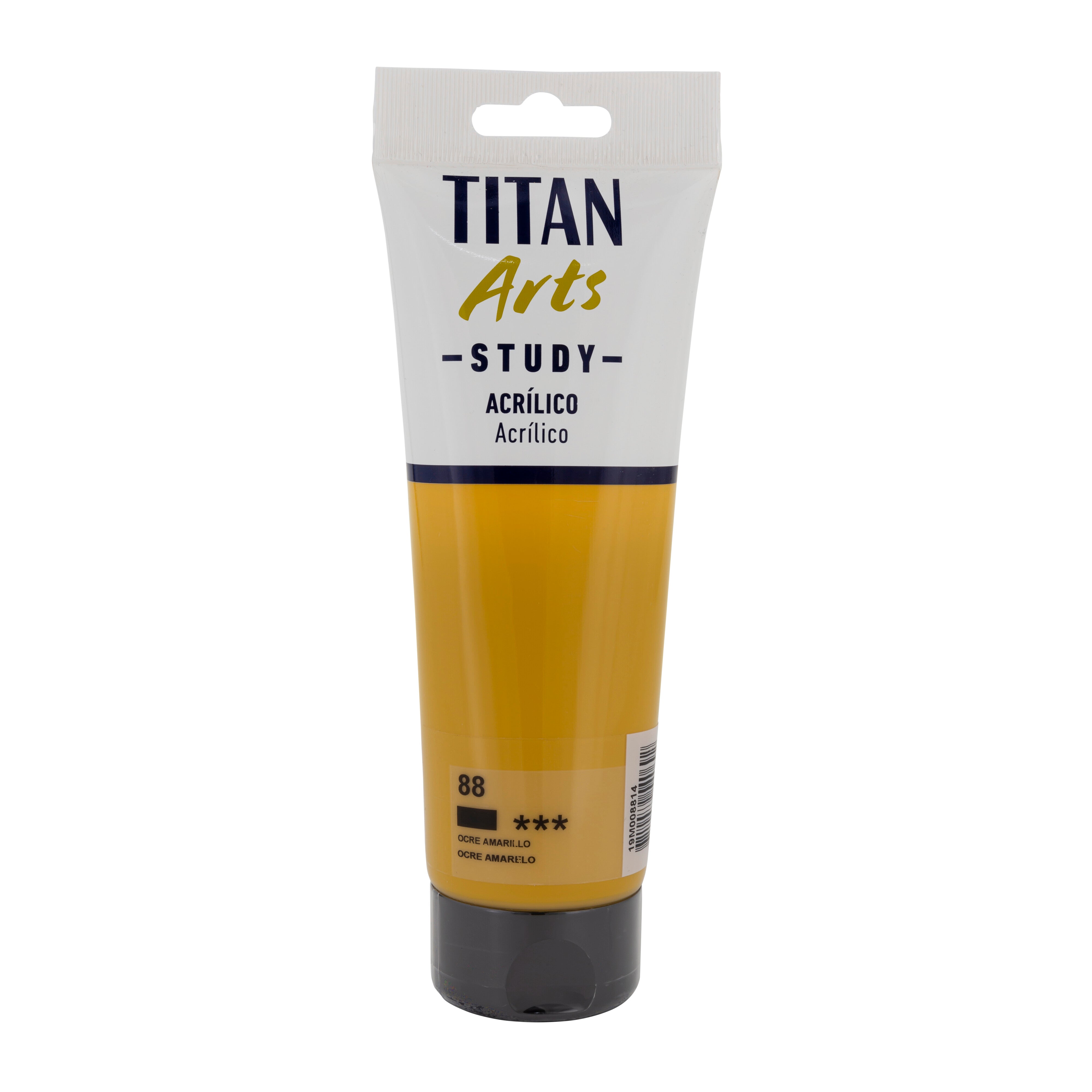 TITAN Arts Study Acrylic Yellow Ochre Tube 250ml nº 88 – Royal Talens